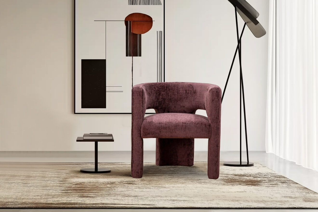 Coco Feature Chair- Purple - Gatsby Living